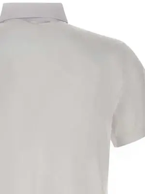 KANGRA Short-sleeve Button Polo Shirt - White