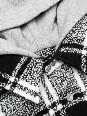 NAHMIAS Hooded Checked Flannel Jacket