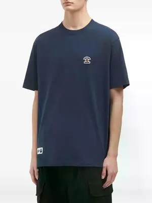FINGERCROXX Logo-appliqué T-shirt - Blue