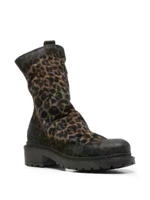 METISSE 40mm Leopard-print Slouch Boots