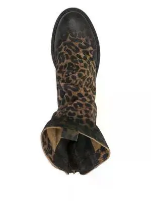 METISSE 40mm Leopard-print Slouch Boots