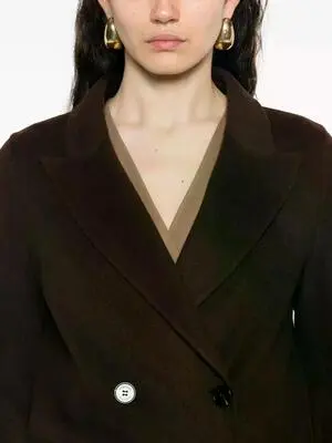 ERMANNO FIRENZE Wool-blend Double-breasted Coat