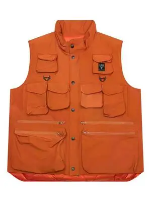 SOUTH2 WEST8 Multi-pocket Gilet - Orange