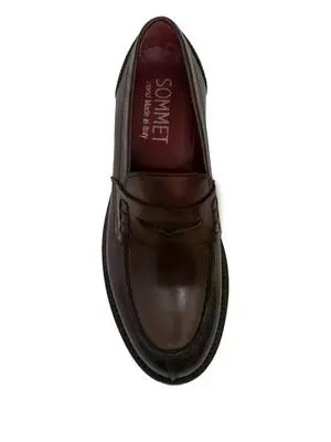 SOMMET Penny-strap Leather Loafers