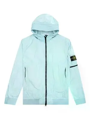 Stone Island Compass-badge Hooded Jacket - Blue
