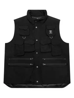 SOUTH2 WEST8 Multi-pocket Zip-up Gilet - Black