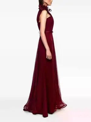 ANA RADU Rose-embellished Maxi Dress