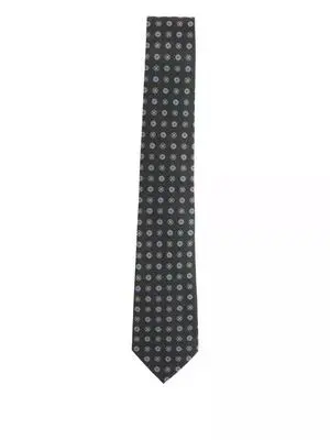 Scotch & Soda Floral-pattern Tie - Grey