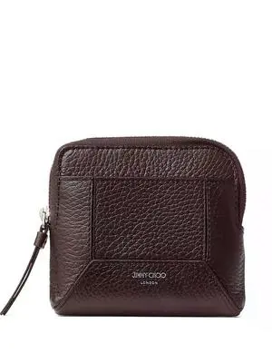 JIMMY CHOO Zip-top Leather Wallet - Red