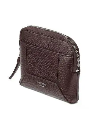 JIMMY CHOO Zip-top Leather Wallet