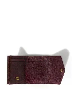 Miu Miu Small Leather Wallet - Red