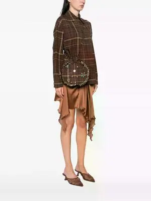 SIEDRES Athelia Checked Embellished Top