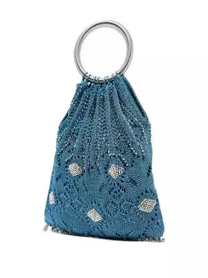 Rabanne Beaded Circular-handle Tote Bag