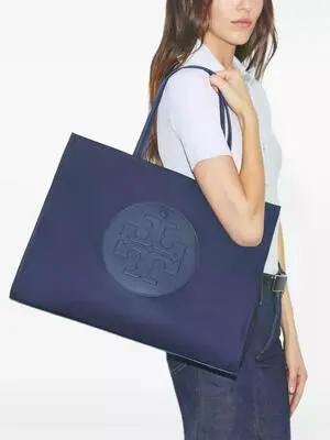 Tory Burch Ella Logo-embossed Tote Bag - Blue