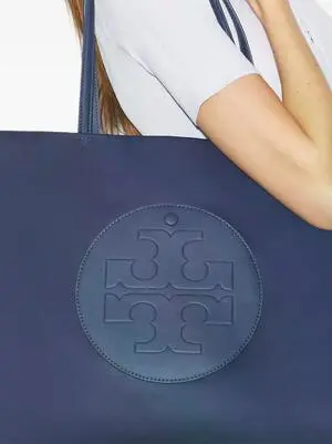 Tory Burch Ella Logo-embossed Tote Bag - Blue