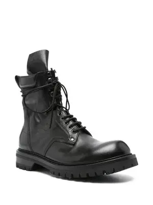 Rick Owens Army Biker Boots - Black
