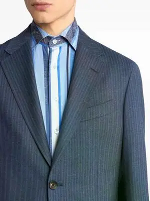 Etro Pinstripe Wool Suit