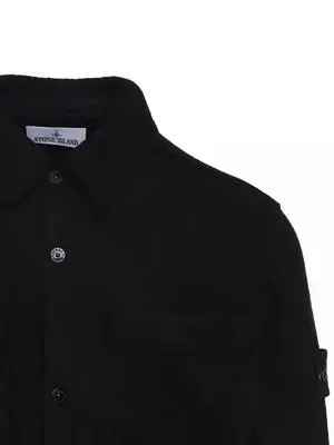 Stone Island Patch-pocket Wool Shirt