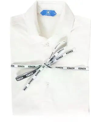 KIRED Posi Quarter-button Cotton Polo Shirt - White