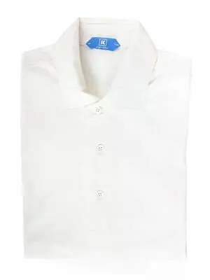 KIRED Posi Quarter-button Cotton Polo Shirt - White