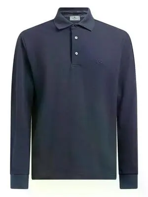Etro Logo-embroidery Long-sleeve Polo Shirt