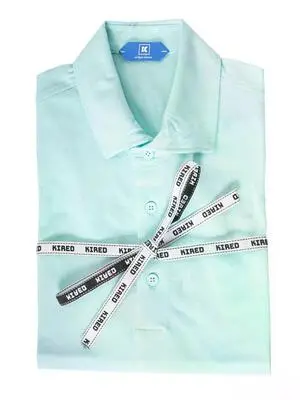 KIRED Quarter-button Polo Shirt - Blue