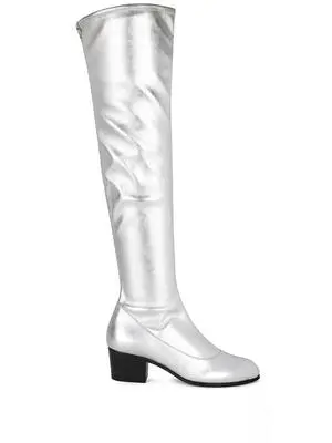GIUSEPPE ZANOTTI Metallic Knee-high Boots