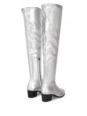 GIUSEPPE ZANOTTI Metallic Knee-high Boots