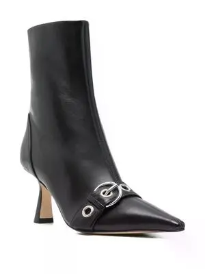 AeydĒ 80mm Buckle-detail Pointed-toe Boots
