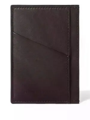 Brunello Cucinelli Leather Card Holder - Brown