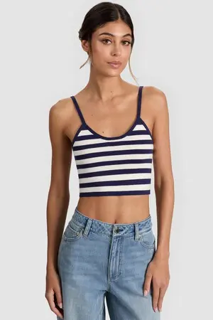 Alice + Olivia Maude Striped Bralette