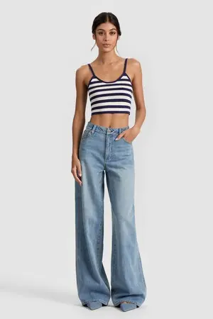 Alice + Olivia Maude Striped Bralette