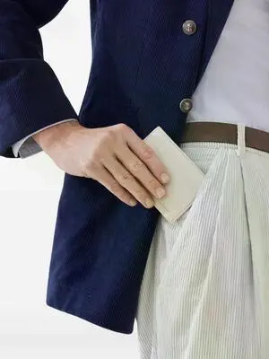 Brunello Cucinelli Logo-debossed Card Holder - White