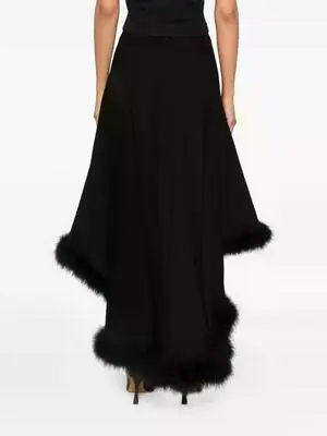 MUGLER Asymmetric Trimmed Skirt