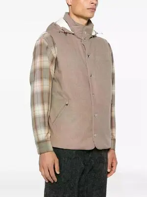 Brunello Cucinelli Hooded Gilet - Brown