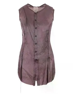 PHAEDO STUDIOS Button-front Raw-edge Top