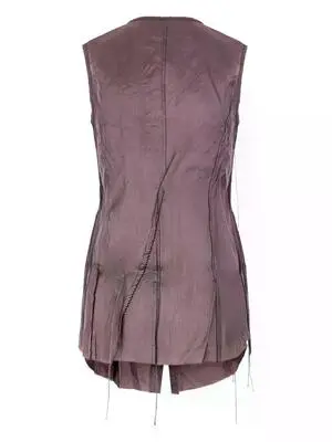 PHAEDO STUDIOS Button-front Raw-edge Top