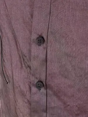 PHAEDO STUDIOS Button-front Raw-edge Top