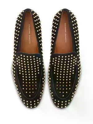 GIUSEPPE ZANOTTI Studded Suede Loafers