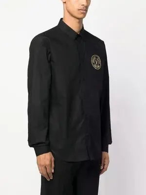 Versace Logo-print Cotton Shirt