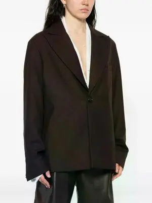 Séfr Peak-lapel Blazer - Brown