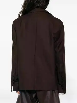 Séfr Peak-lapel Blazer - Brown