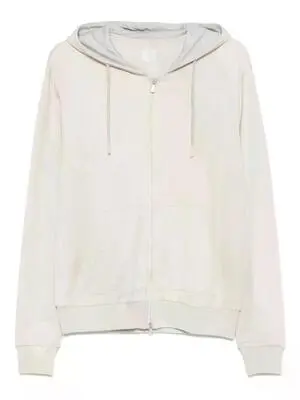 Eleventy Full-zip Hoodie - Neutrals
