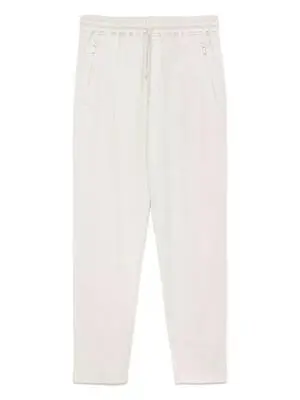 Eleventy Drawstring Zip-pocket Track Pants - Neutrals