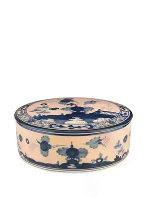 GINORI 1735 Floral-print Round Box