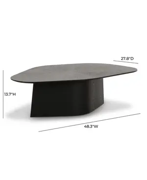 TOV FURNITURE Roche Ash Geometric Coffee Table - Brown