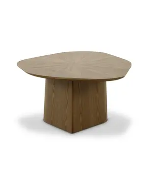 TOV FURNITURE Roche Ash Geometric Coffee Table - Brown