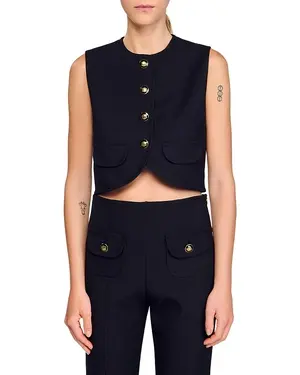 Sandro Cropped Tops