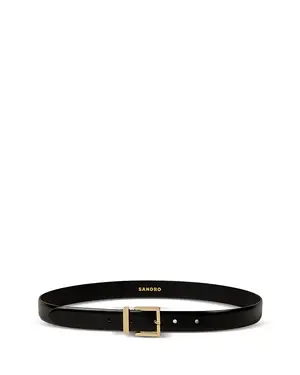 Sandro Leather Belt - Black
