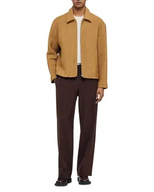 Sandro Woven Raffia Jacket